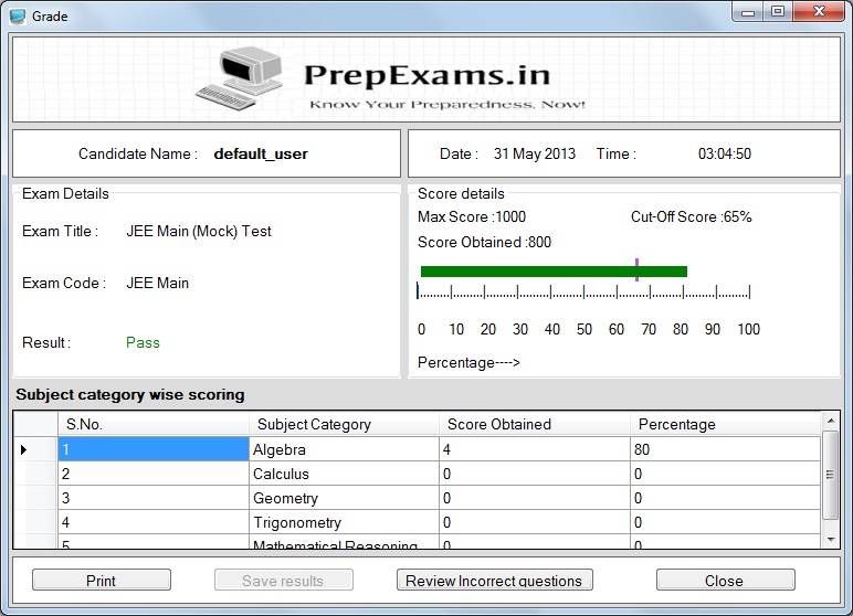 PrepExams.in : JEE Main mock tests download.